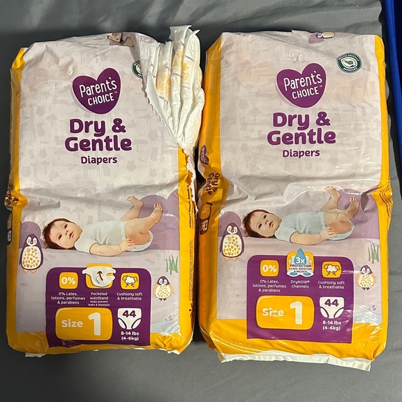 parent choice | Other | Dry Gentle Diapers Size Yellow | Poshmark